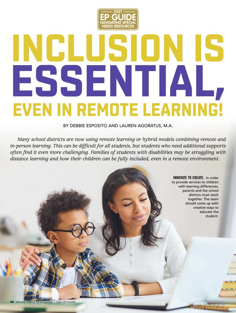 INCLUSION IS ESSENTIAL, EVEN IN REMOTE LEARNING!
