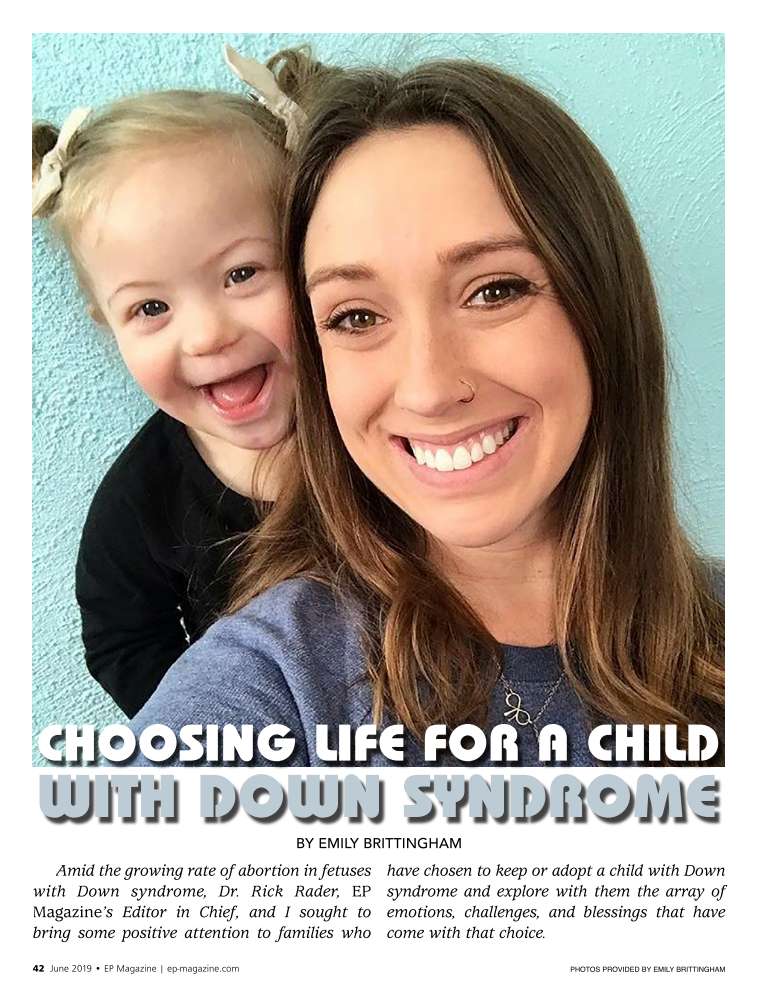 CHOOSING LIFE FOR A CHILD WITH DOWN SYNDROME