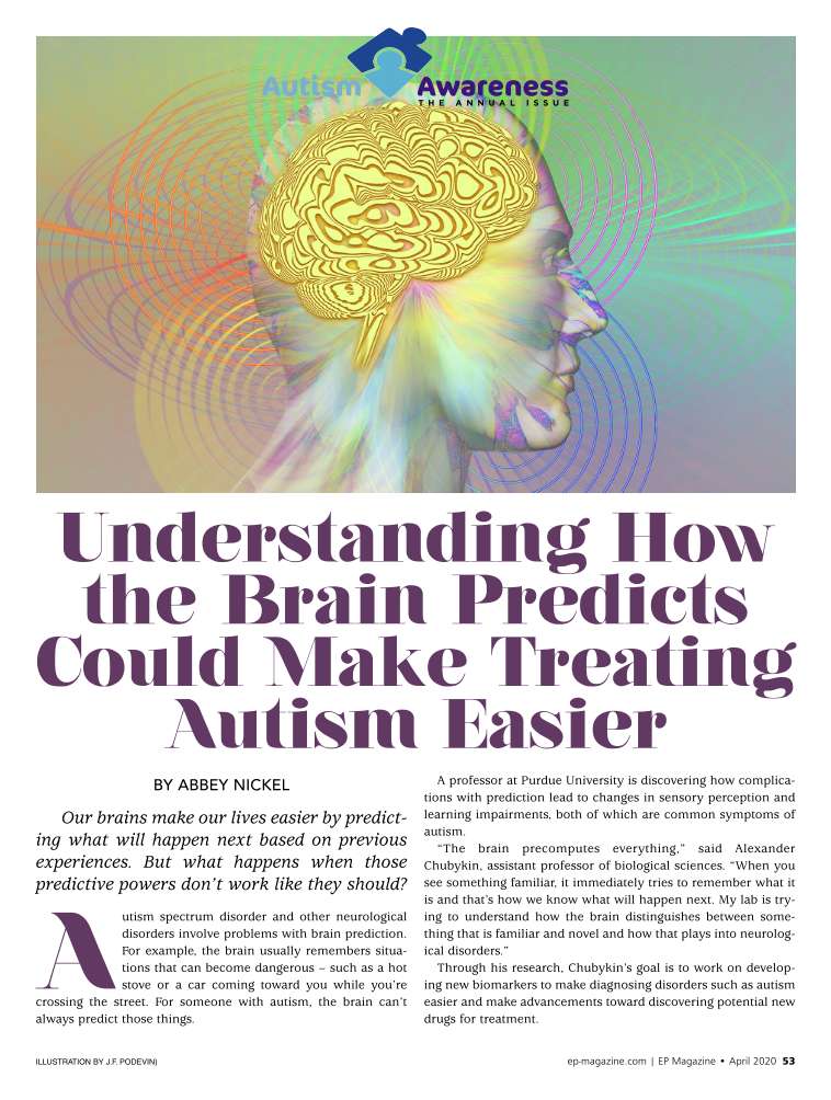 UNDERSTANDING HOW THE BRAIN PREDICTS COULD MAKE TREATING AUTISM EASIER