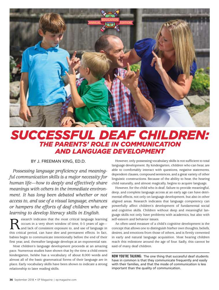 SUCCESSFUL DEAF CHILDREN